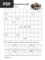 Actividades Números del 300 al 400 | PDF