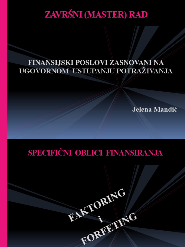 ZAVRŠNI (MASTER) RAD | PDF