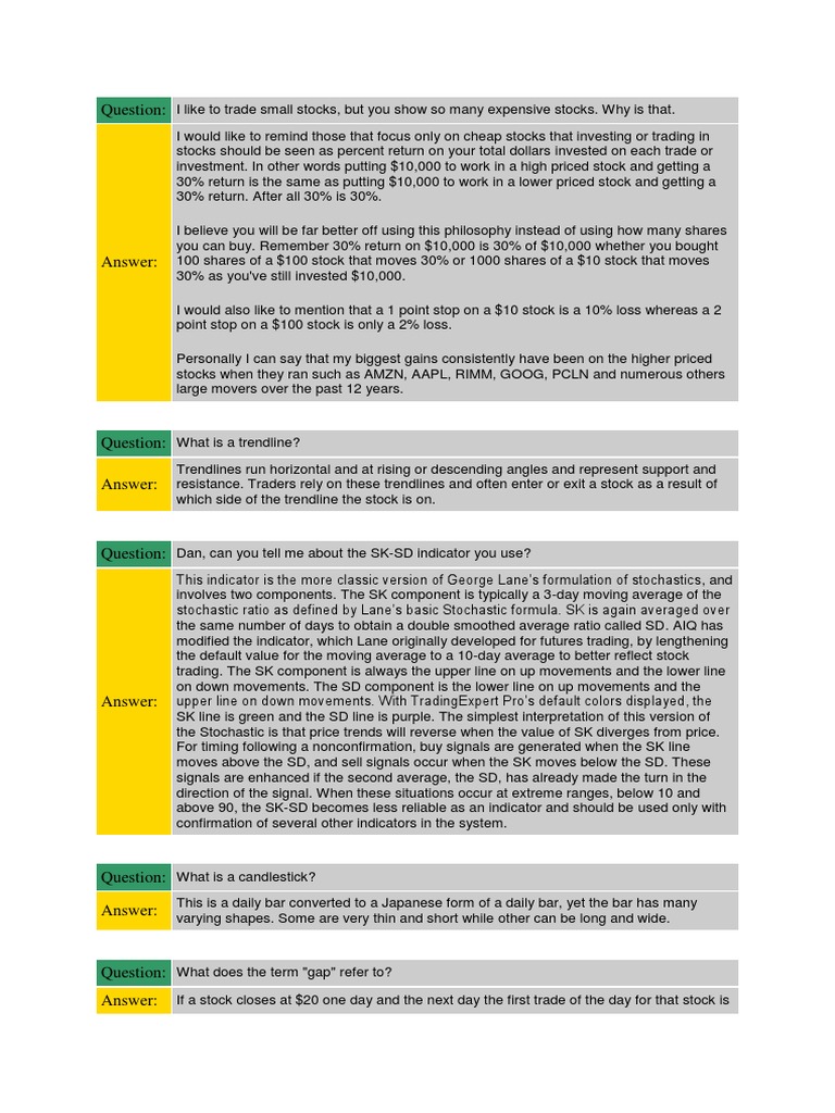 Dan Zanger's Trading Insights Explained | PDF | Moving Average | Stocks