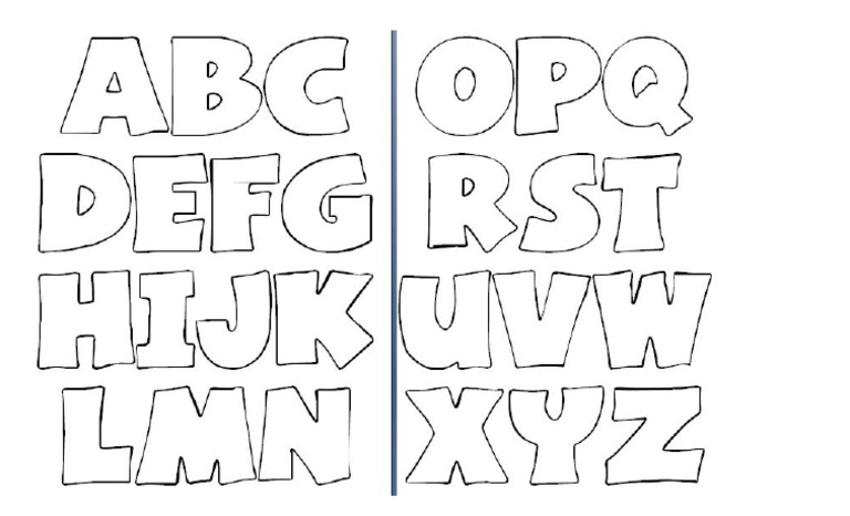 Letras para Hacer Carteles | PDF