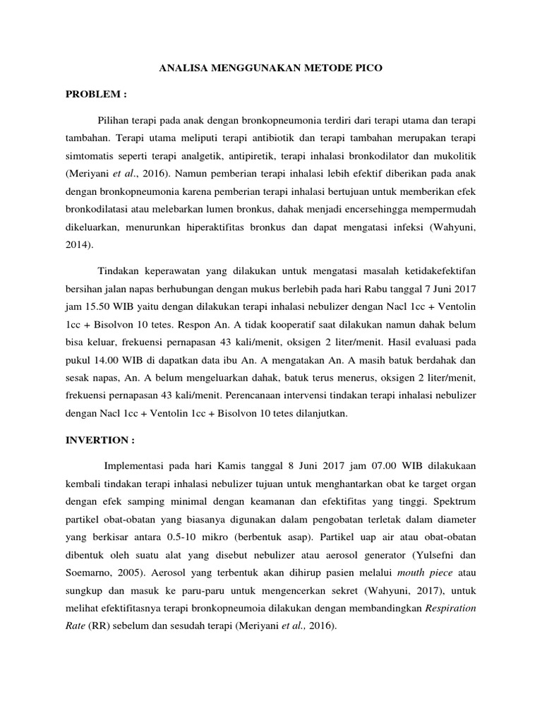 Analisa Menggunakan Metode Pico | PDF