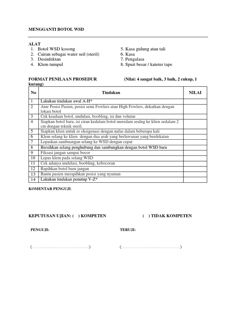 Mengganti Botol WSD | PDF