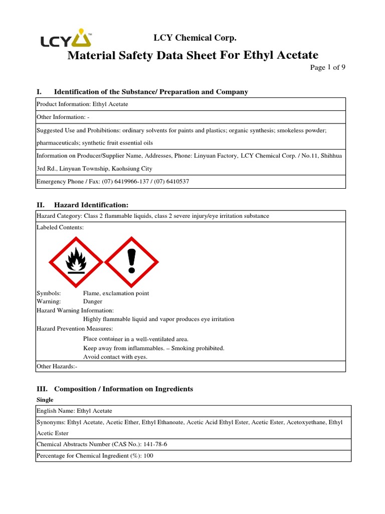 product-201197153041-EAC-MSDS-NEW ENG | PDF | Dangerous Goods ...