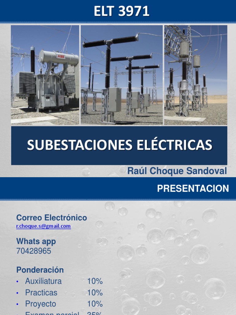 Subestaciones Eléctricas | PDF | Subestacion electrica | Ingeniería de confiabilidad