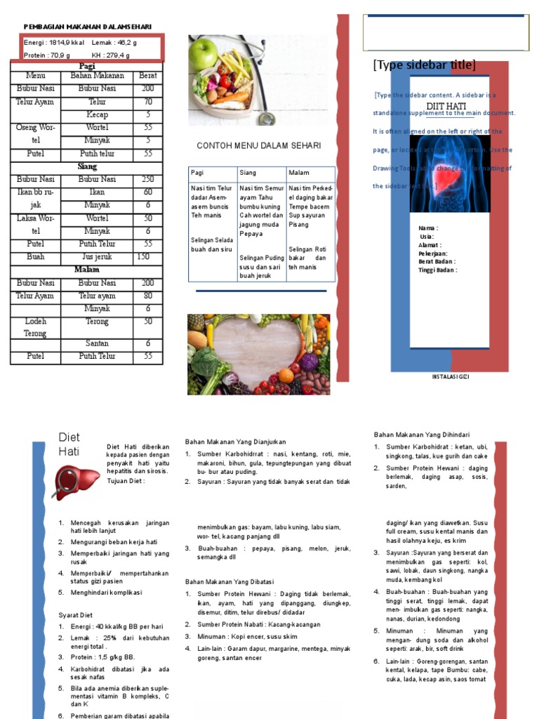Diet Sehat untuk Penyakit Hati | PDF