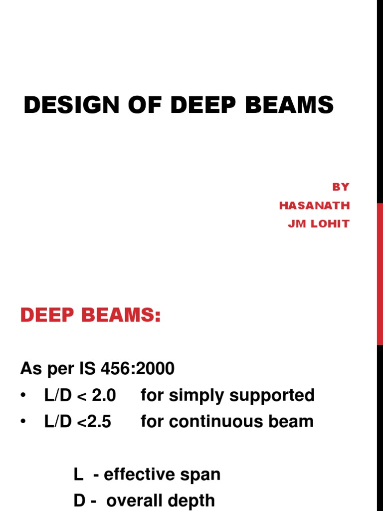 Deep Beam | PDF | Beam (Structure) | Truss
