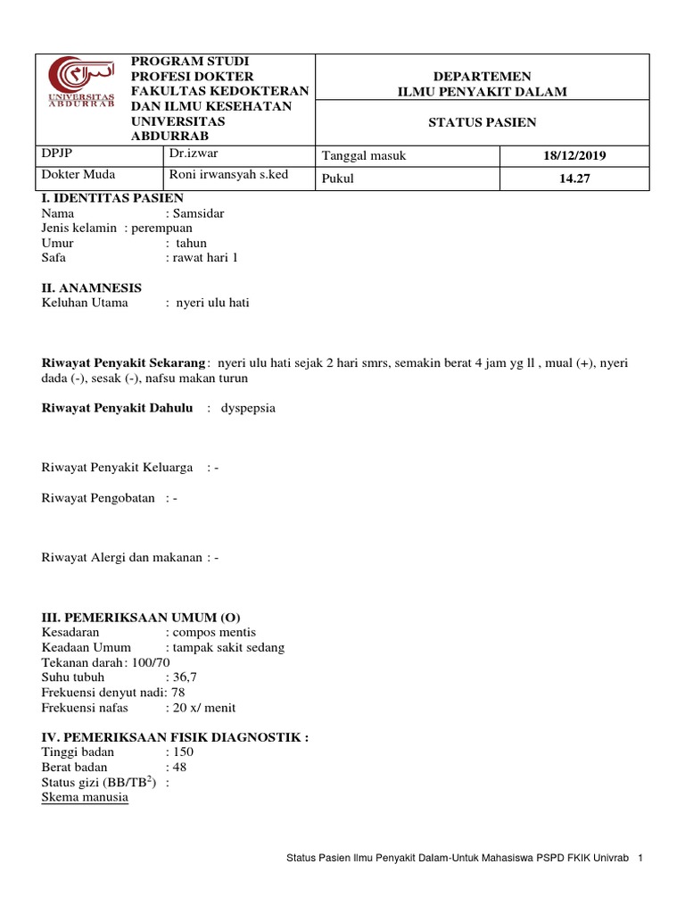 Status Pasien Ipd | PDF | Sains & Matematika