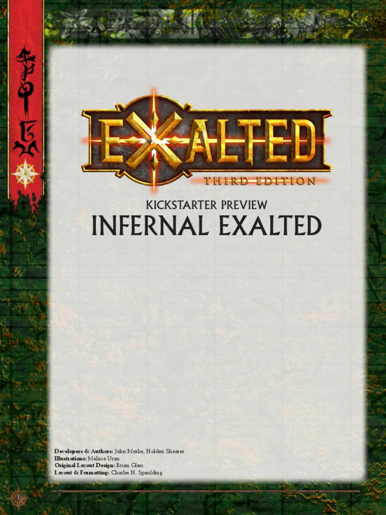 Exalted Third Edition Infernals Kickstarter Preview PDF | PDF