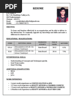 CA Inter Resume Format | PDF | Cognition | Cognitive Science