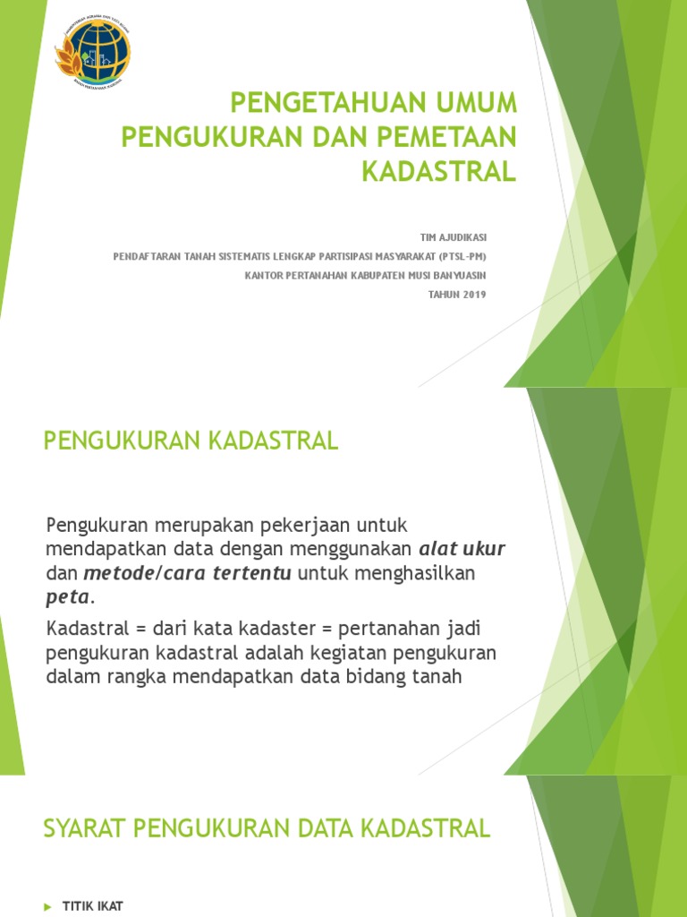 Pengukuran Dan Pemetaan Kadastral | PDF