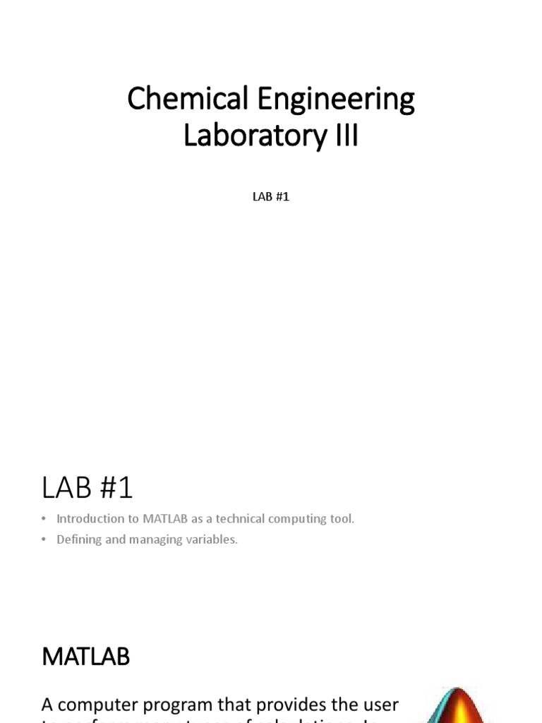 Lab 1 Matlab Basic Pdf Matlab Matrix Mathematics 7526
