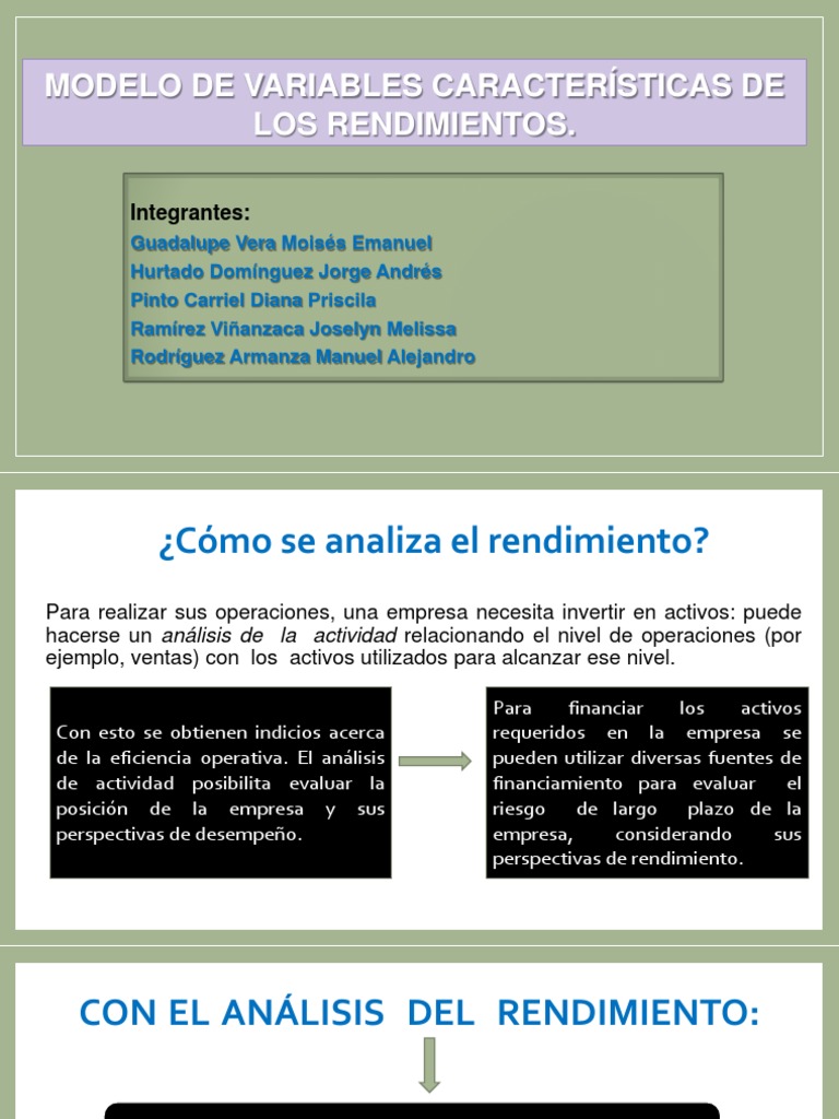 Modelo de Variable, Características de Los Rendimientos | PDF ...