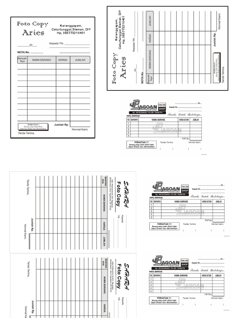 Desain Nota 2 PDF | PDF