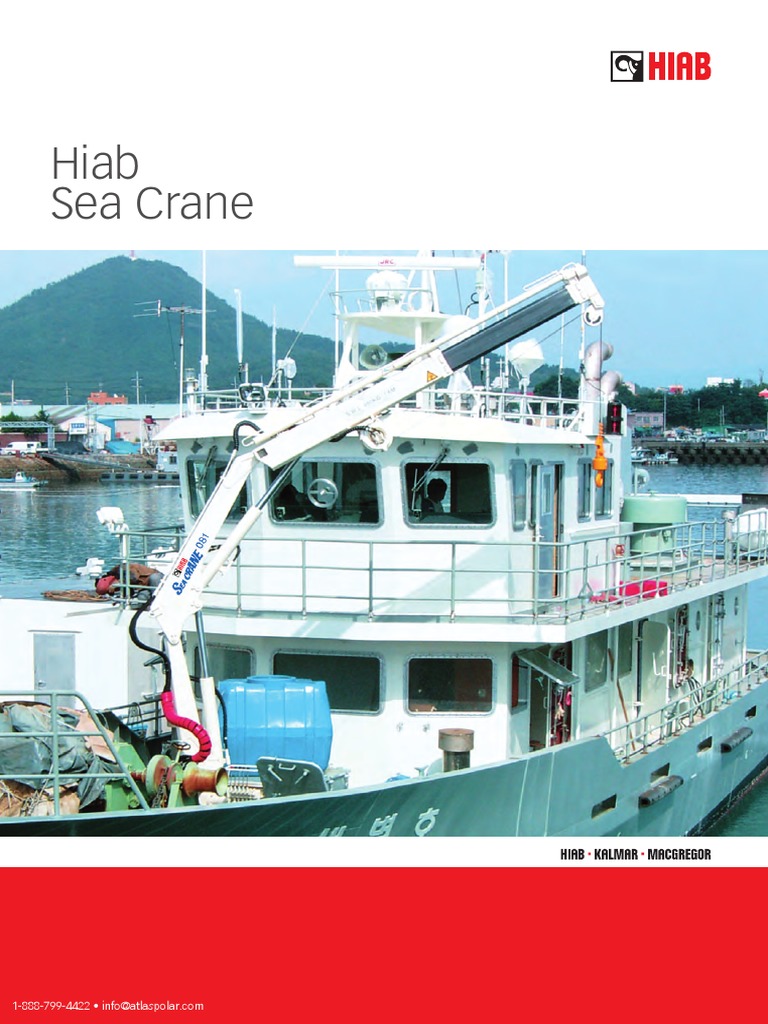 Hiab Sea Crane Brochure PDF | PDF | Crane (Machine) | Ships