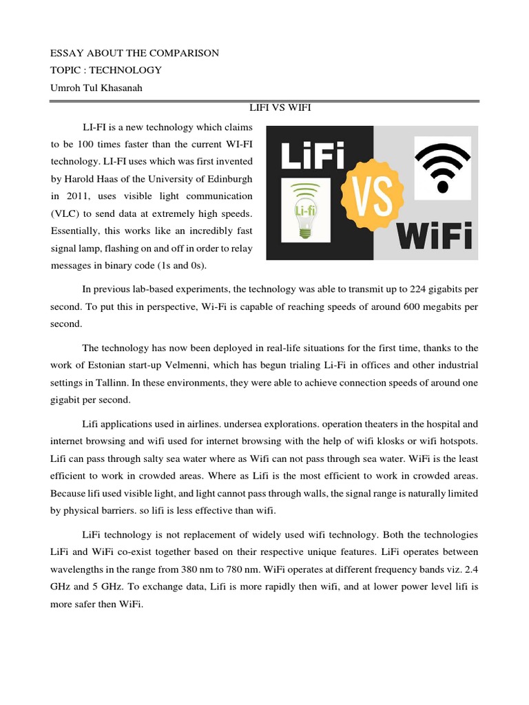 Lifi Vs Wifi | PDF