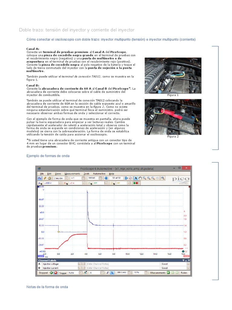 Test Inyector Tensión Vs Corriente (Picoscope) | PDF | Ingenieria ...