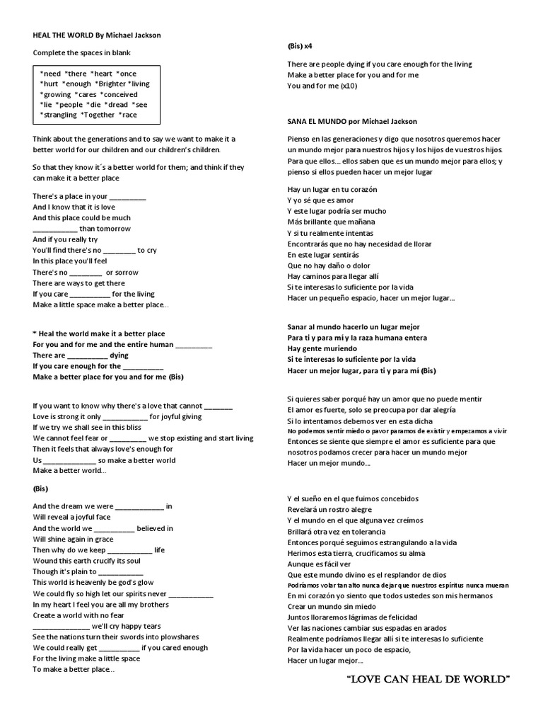 Heal The World | PDF