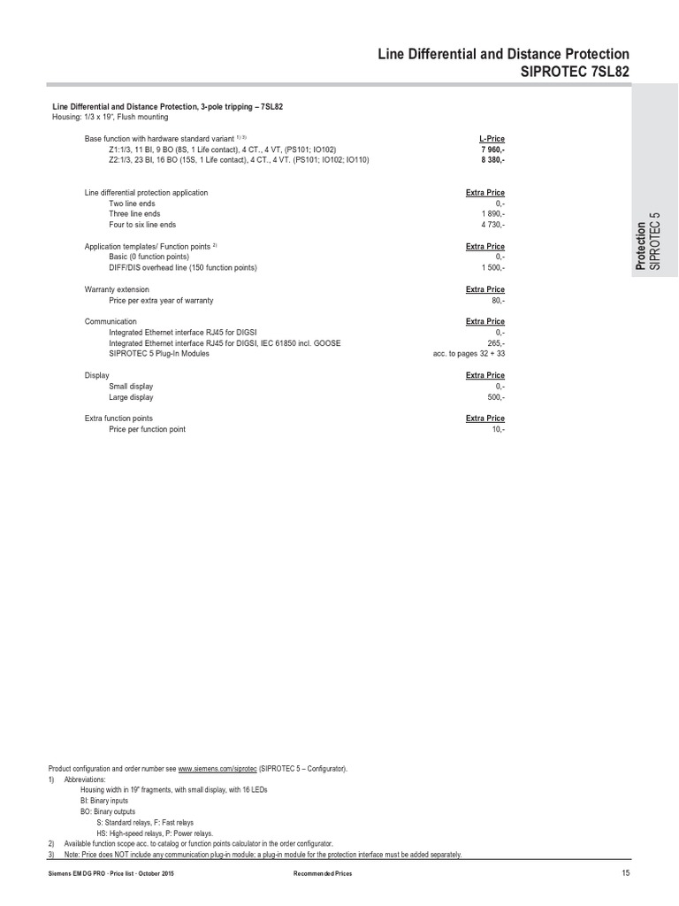 7SL82 Relay Manual Overview | PDF | Optical Fiber | Electrical Engineering