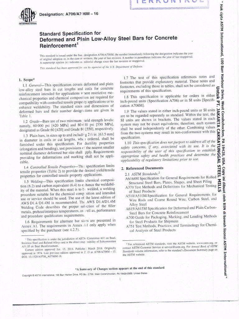 Astm 706M | PDF