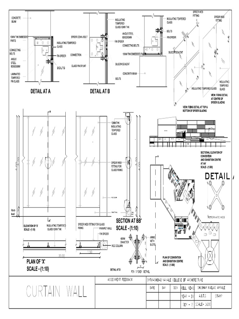 Curtain Wall Shubham | PDF | Architectural Design | Architecture