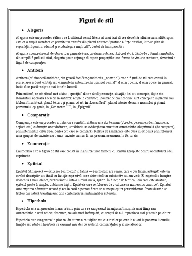 Figuri de Stil | PDF