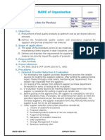 Sample Purchasing Procedure | PDF | Specification (Technical Standard) | Invoice