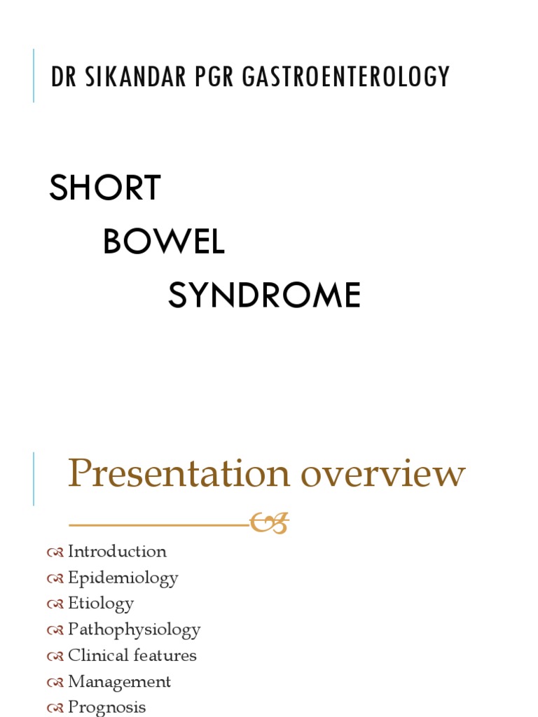 Short Bowel Syndrome | PDF | Small Intestine | Gastrointestinal Tract
