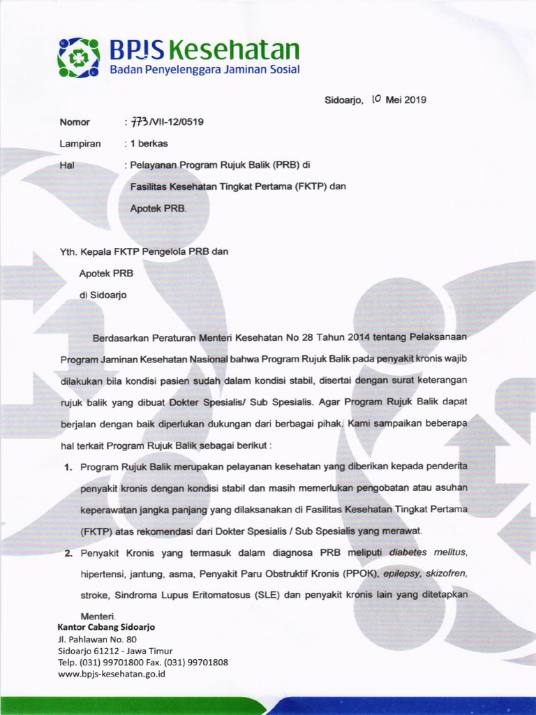 773 Pelayanan Prb Di Fktp Dan Apotek Prb Pdf