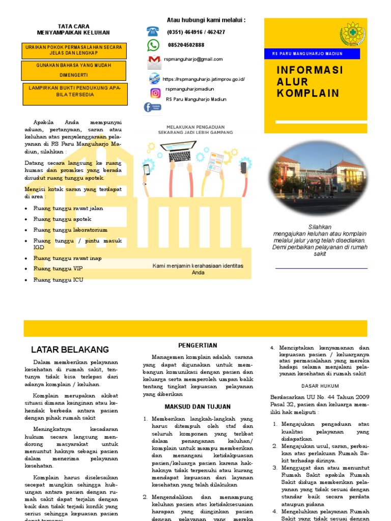 Leaflet Alur Komplain | PDF