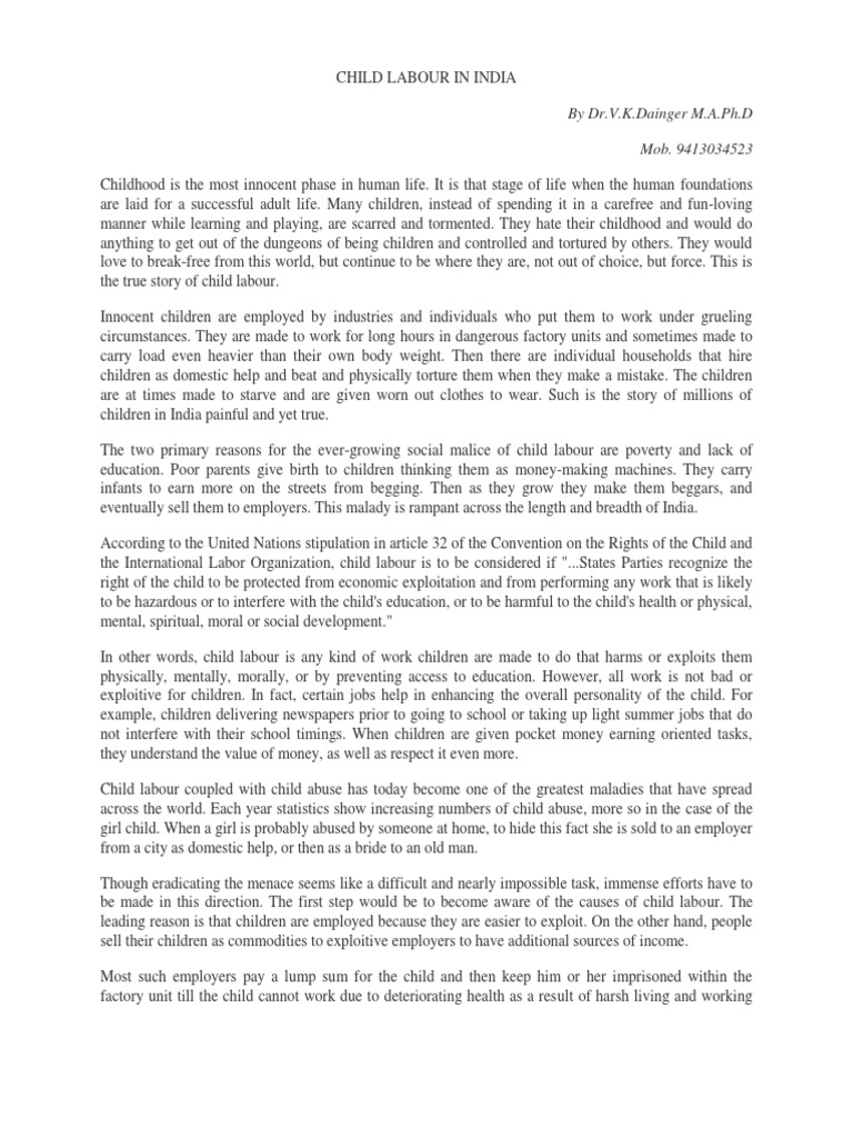 Child Labour | PDF | Child Labour | Child Abuse