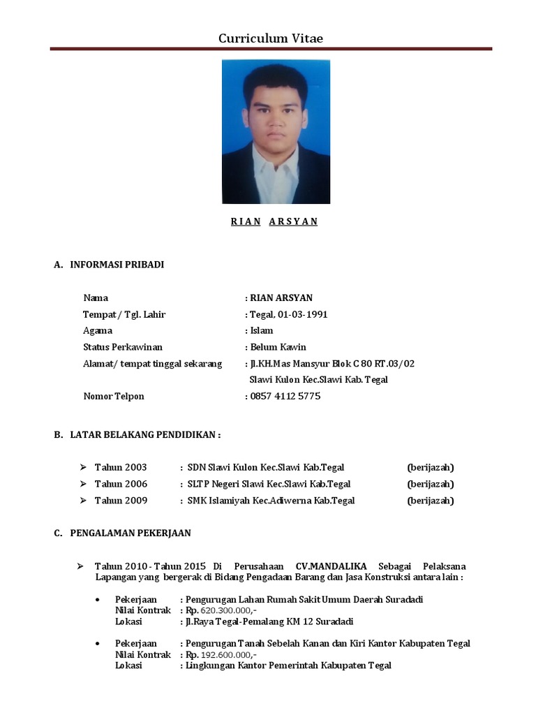 Rian CV PDF | PDF