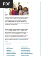 IDEA: 13 Defined Disabilities | PDF | Autism | Disability