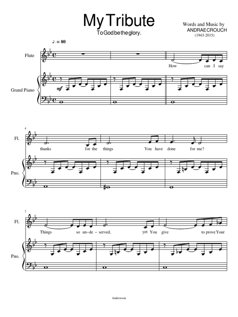 My Tribute Pdf Pdf