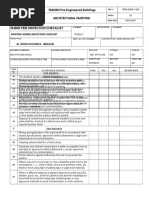 Coating and Painting Inspection Checklist | PDF | Secondary Sector Of ...