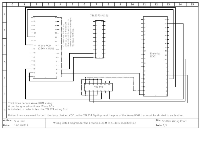 Ensoniq ESQ-m To SQ80m Wiring Diagram / Install Guide | PDF ...