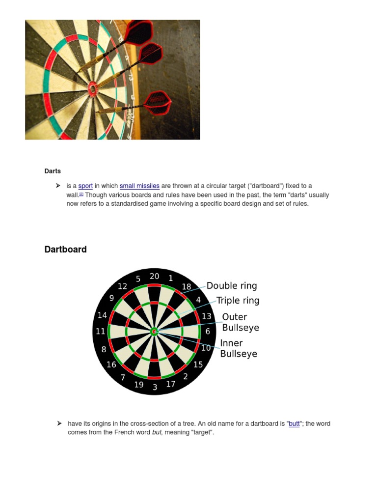 Darts | PDF | Sports & Recreation