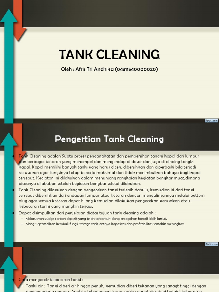 Proses dan Tujuan Tank Cleaning Kapal | PDF | Bisnis | Griya & Taman