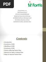 Functions of Opd | PDF | Patient | Clinic