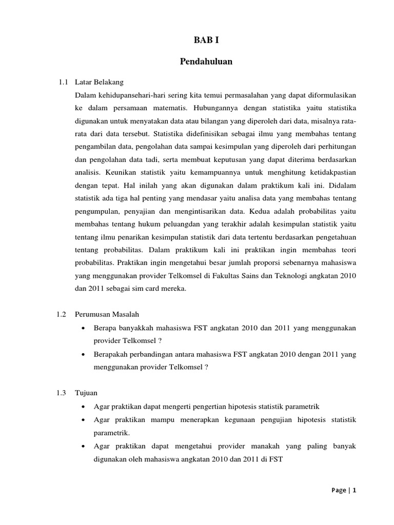 Statistika Parametrik | PDF
