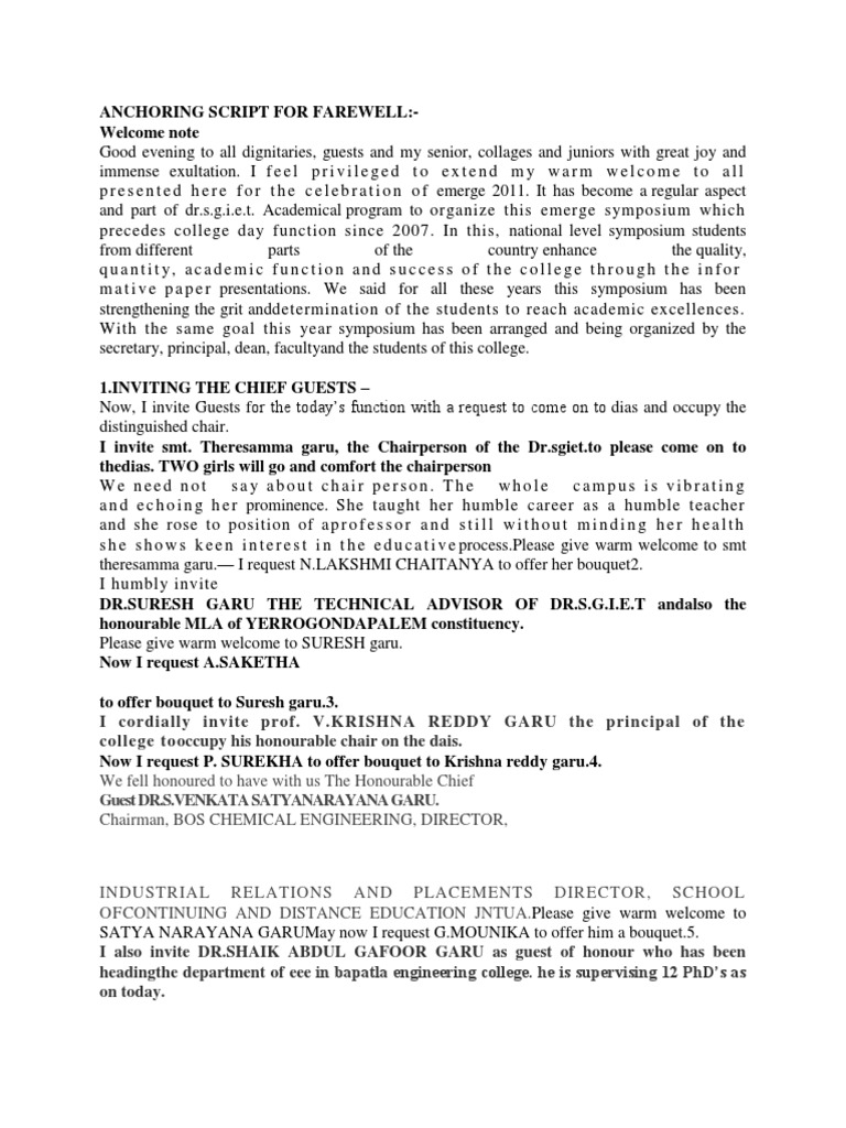 Anchor Script | PDF | Academia