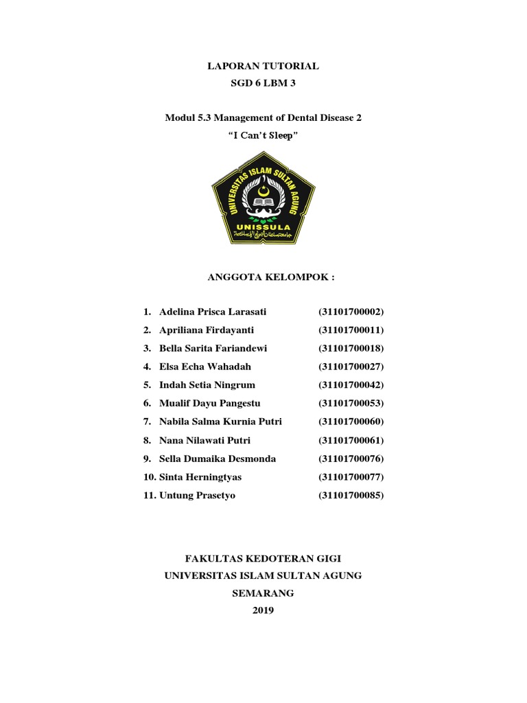 Laporan Tutorial SGD 6 LBM 3 | PDF