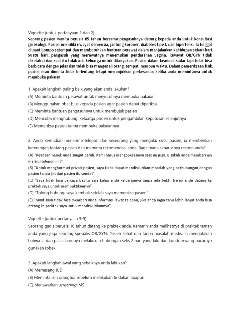 Soal IMO Urogenitoreproduksi | PDF