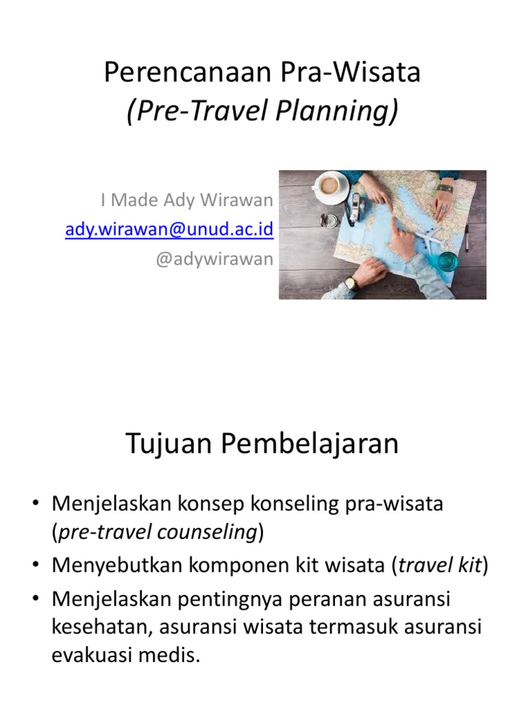 PreTravel Planning | PDF