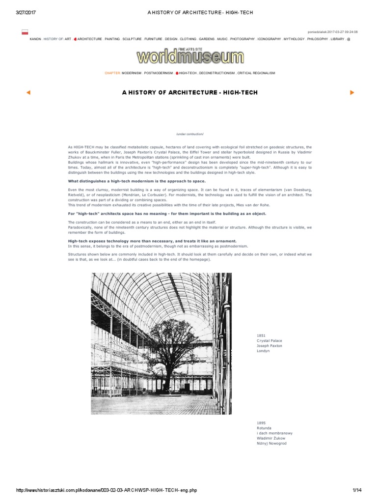A History of Architecture - High-Tech | PDF | Modernism | Architectural ...