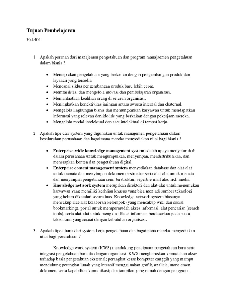 Tujuan Pembelajaran | PDF