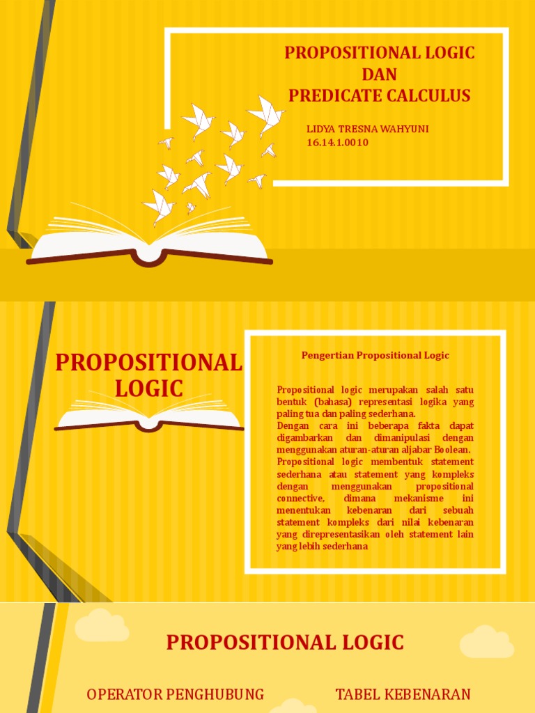 Sistem Pakar - Propositional Logic Dan Predicate Calculus | PDF