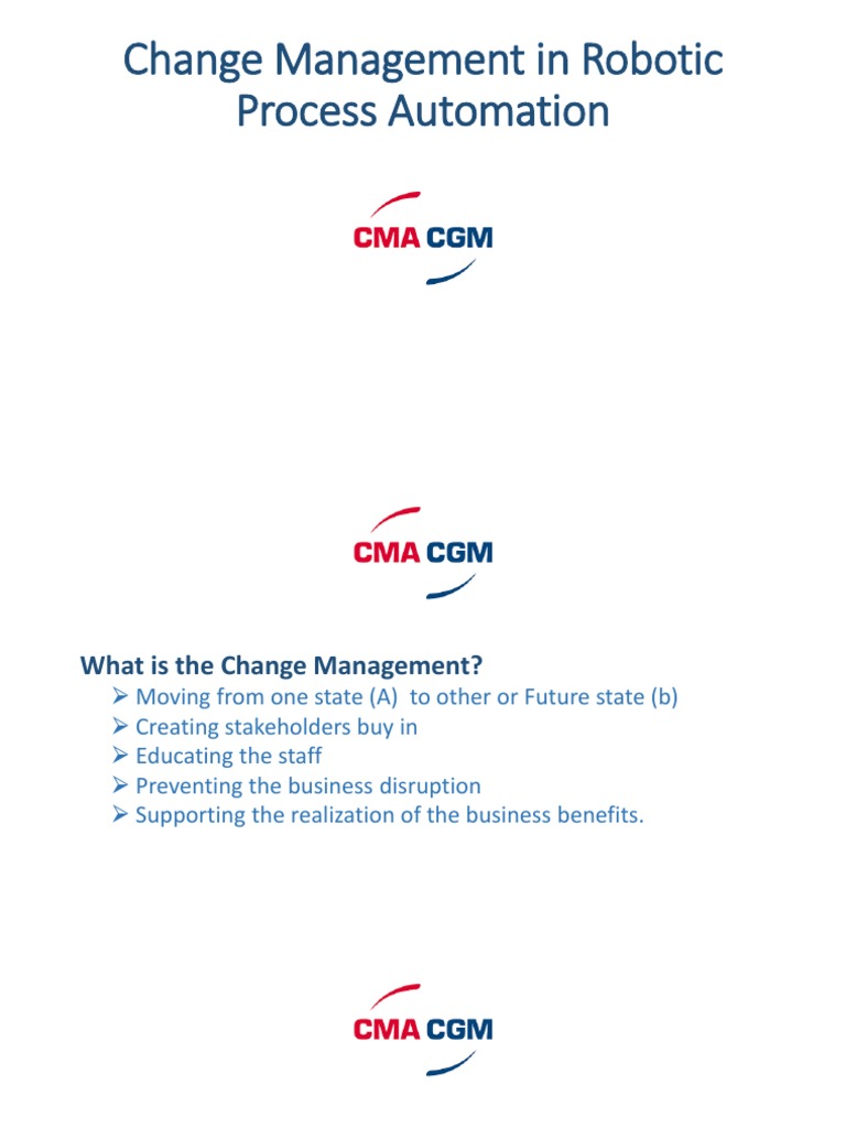 Change Management in Robotic Process Automation | PDF | Change ...