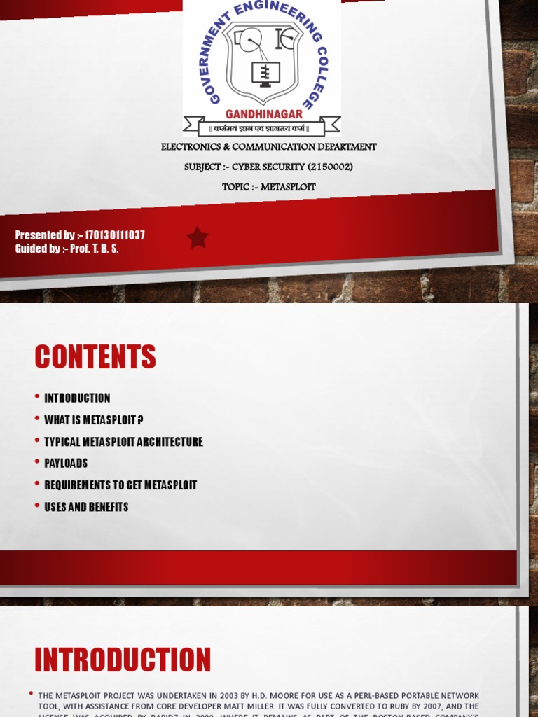 Metasploit | PDF | System Software | Computing