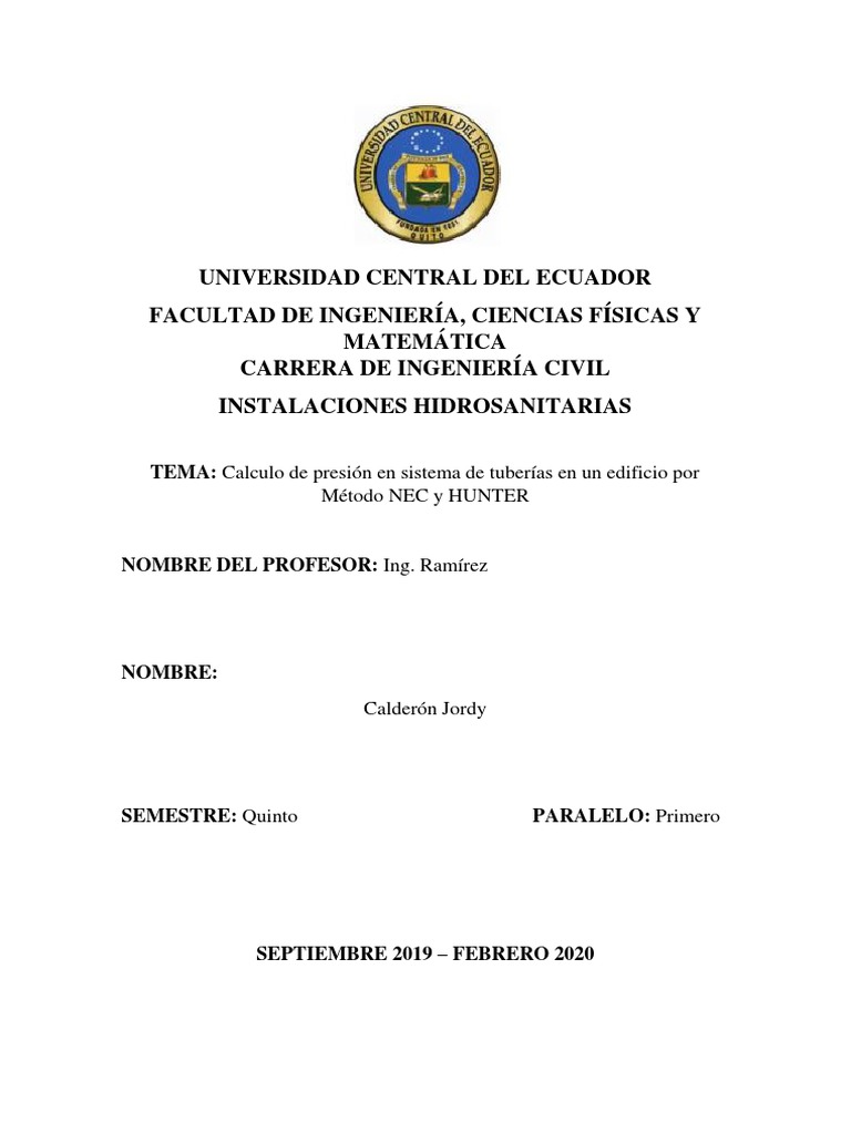 Método de Hunter | PDF | Descarga (hidrología) | Probabilidad