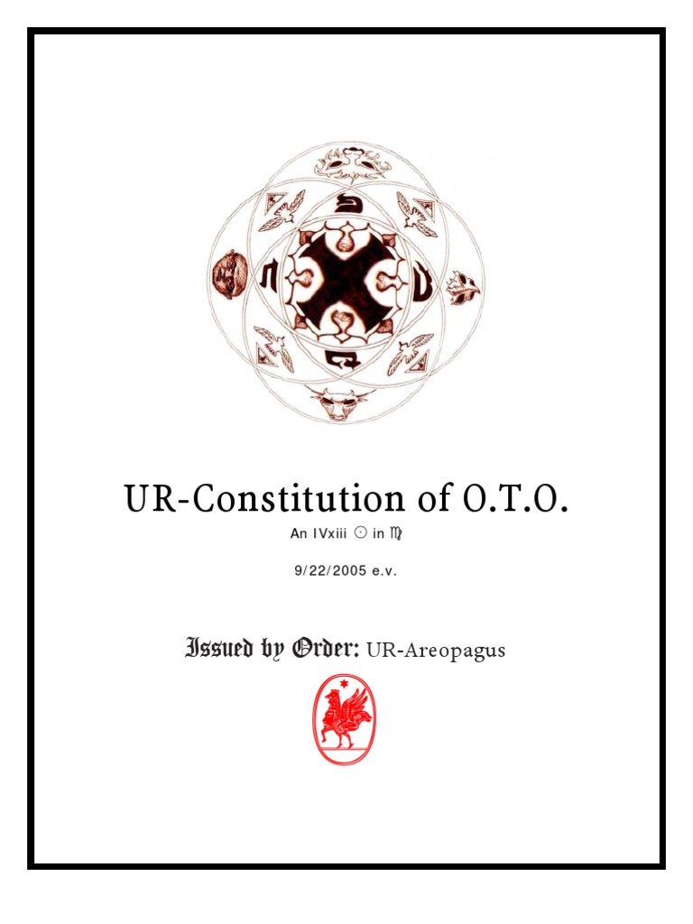 Ordo Templi Orientis Constitution